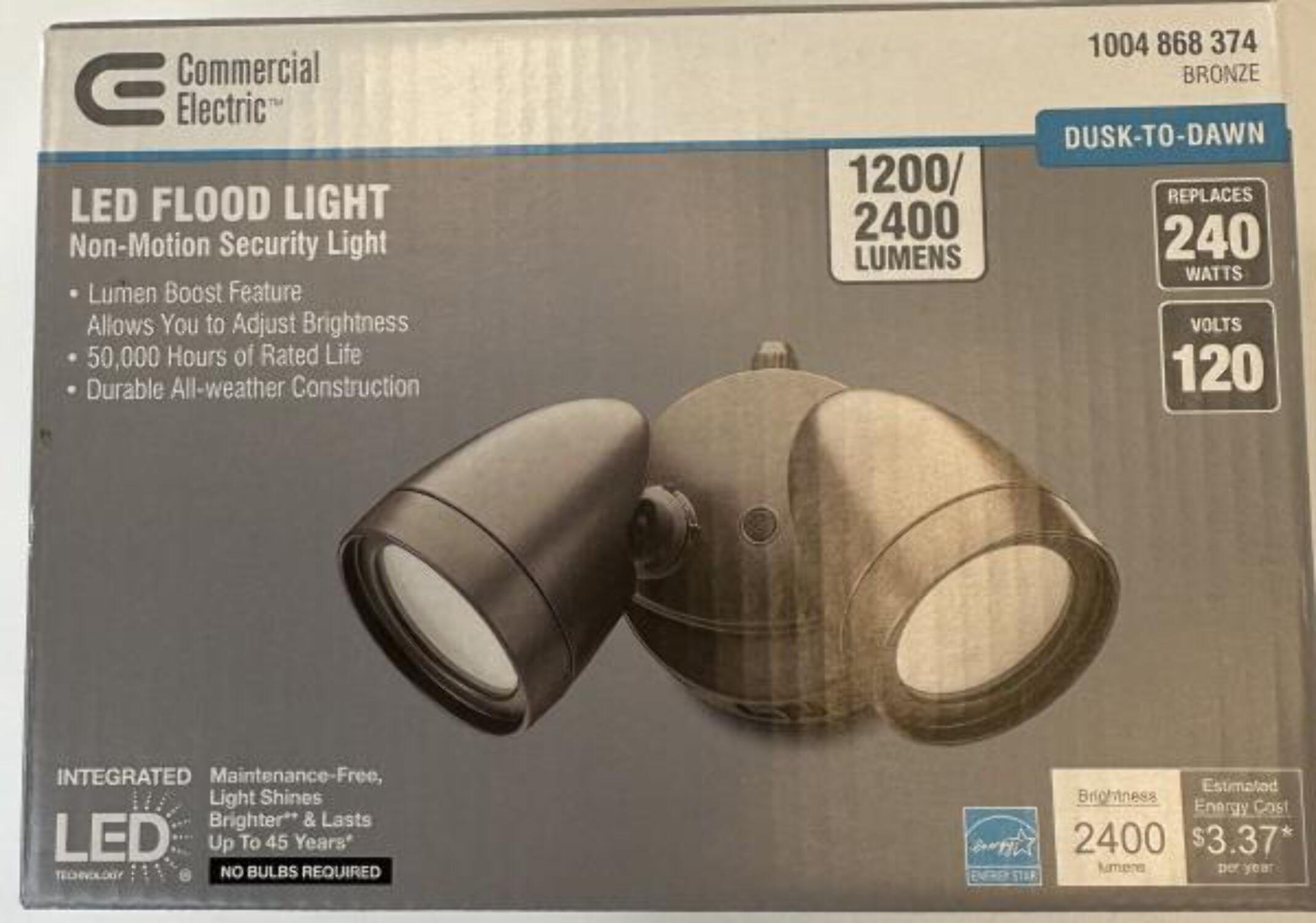 Commercial Electric Dusk Dawn Sensor Flood Light - Walmart.com