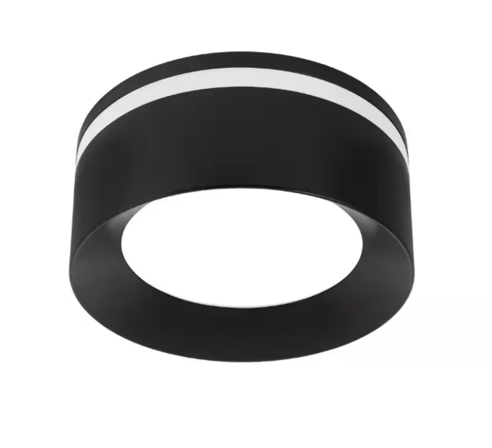 Commercial Electric Flexinstall LED 6 in. Matte Black Dual Band ...