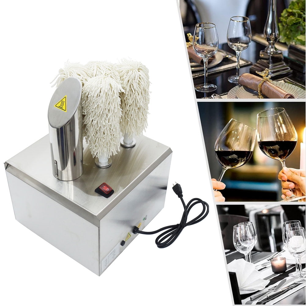 Commercial Electric Glass Wiping Machine Red Wine Glass Glass Polishing ...