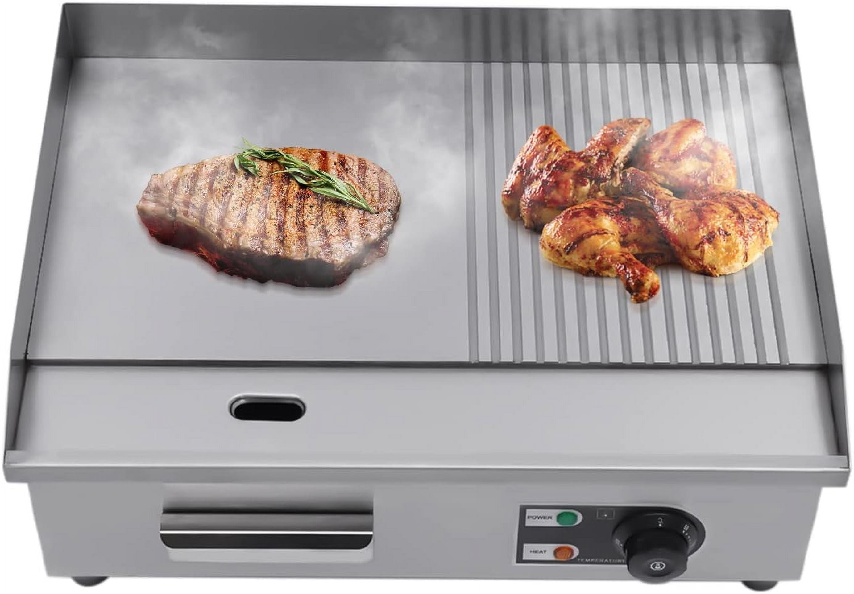 Commercial Electric Griddle, Electric Flat Top Flat Top Grill Stainless ...