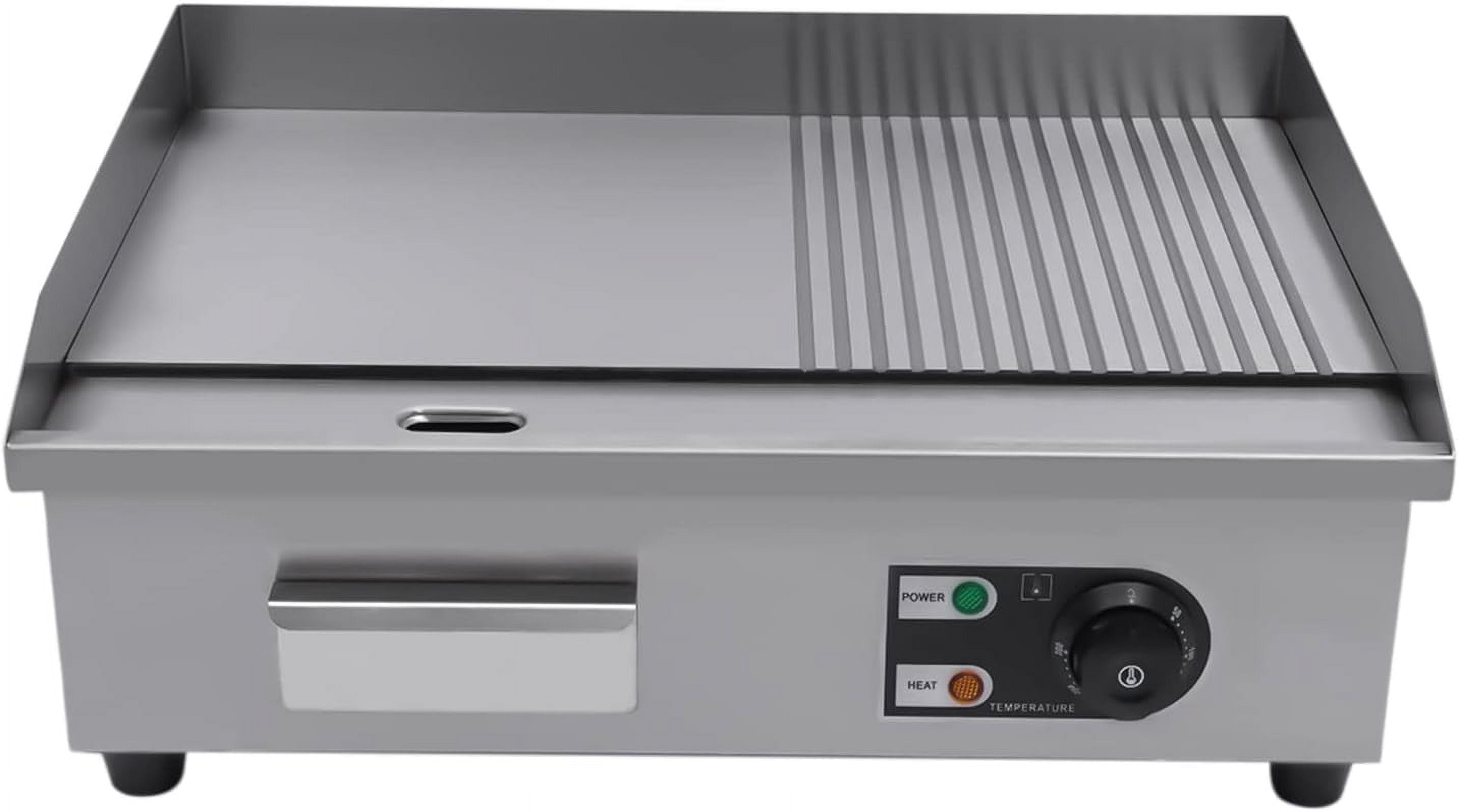 Commercial Electric Griddle Flat Top Grill, Hot Plate BBQ Countertop ...