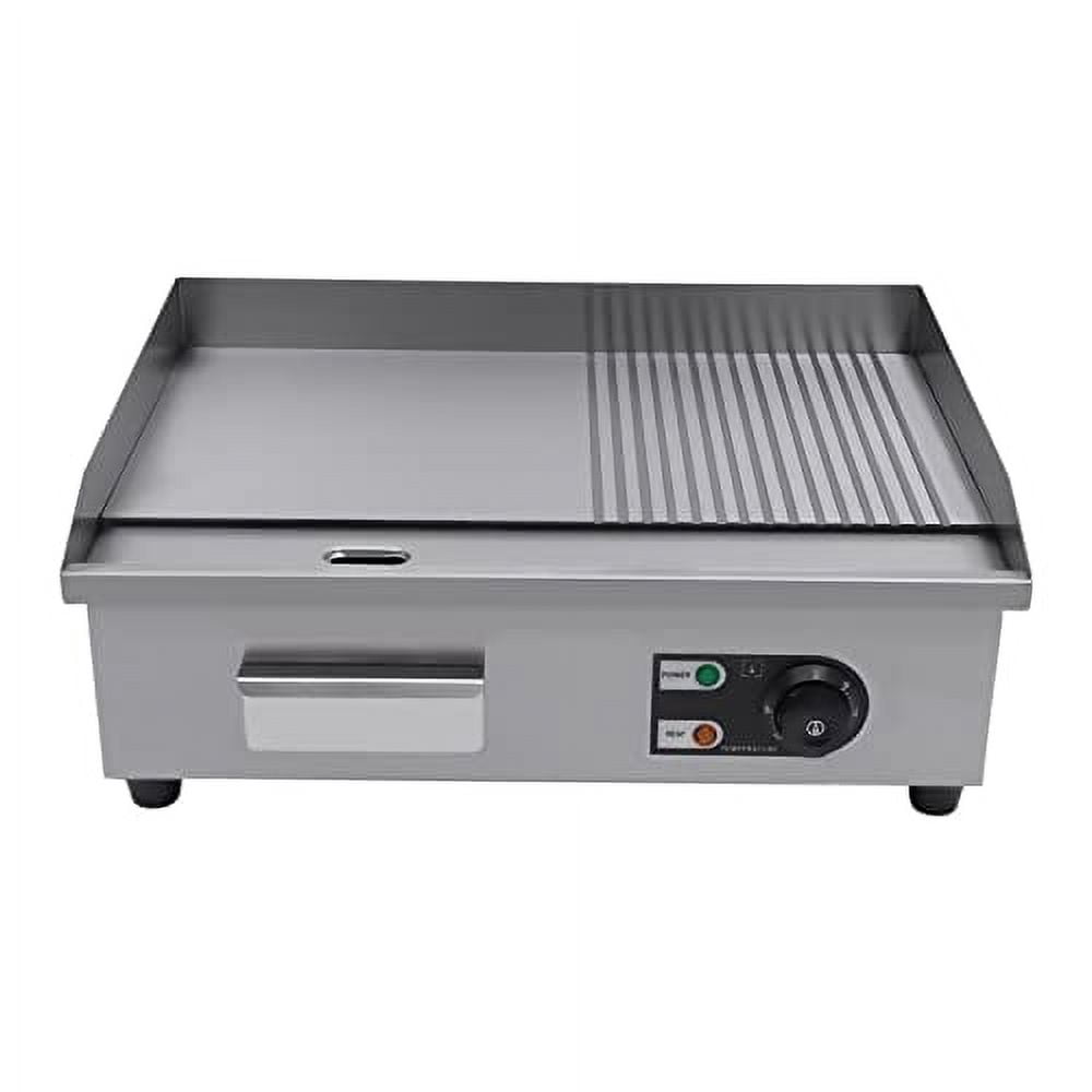 Commercial Electric Griddle Flat Top Grill, Hot Plate BBQ Countertop ...