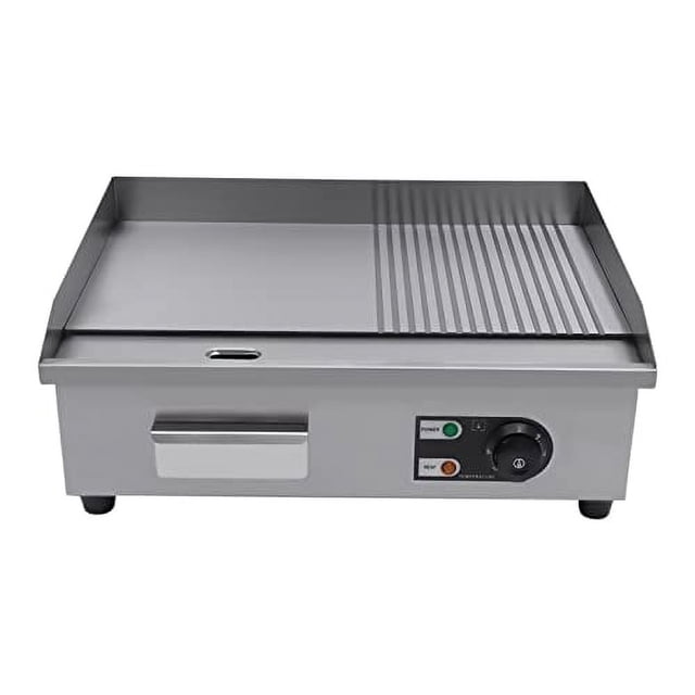 Commercial Electric Griddle Flat Top Grill, Hot Plate BBQ Countertop ...