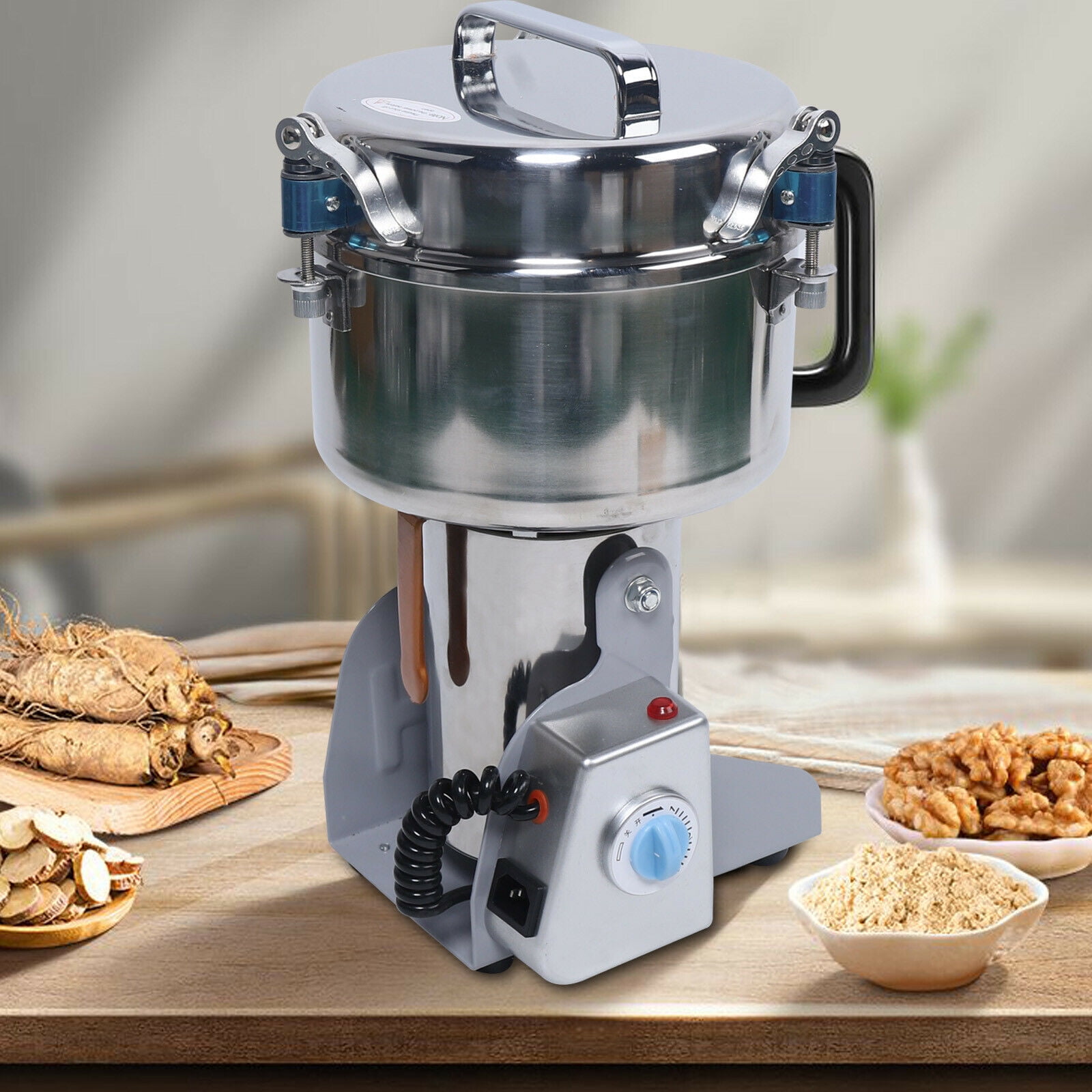 Commercial Electric Grinder Herb Grain Spice Grinding Machine Stainless ...