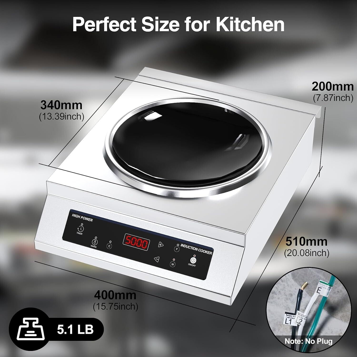 Commercial Electric Induction Cooktop Burner Induction Cooker Touch ...