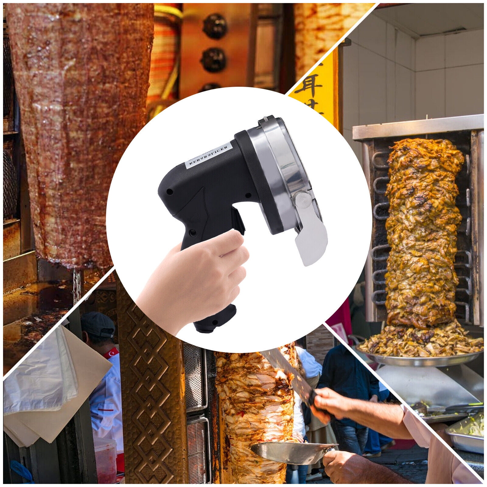 Commercial Electric Kebab Slicer Handheld Turkey Barbecue Knife Gyros ...
