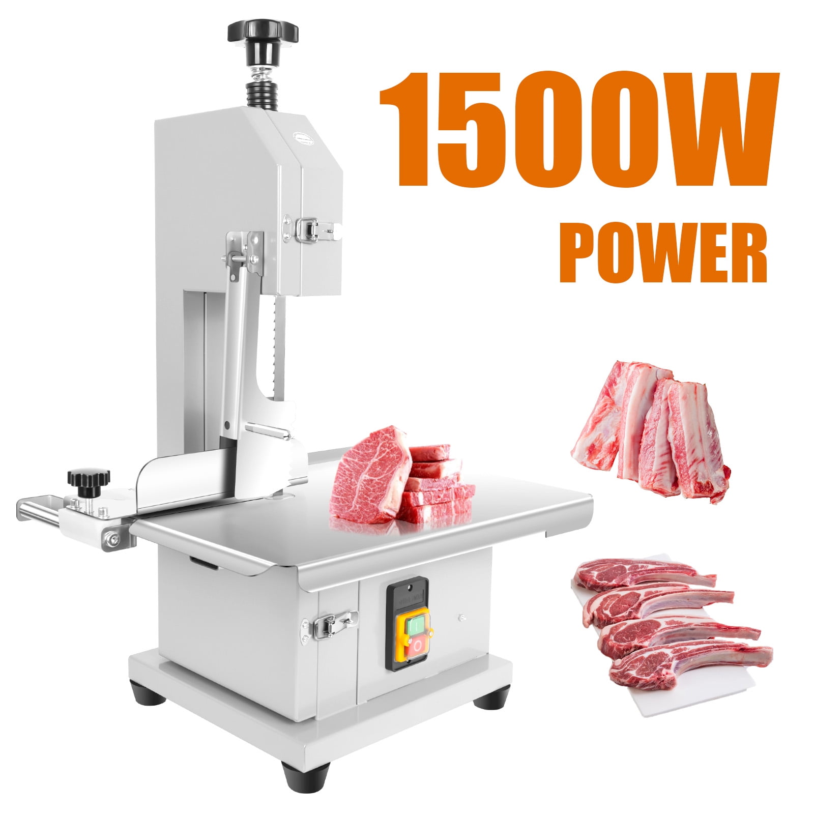 Commercial Electric Meat Bandsaw, Stainless Steel Countertop Bone ...