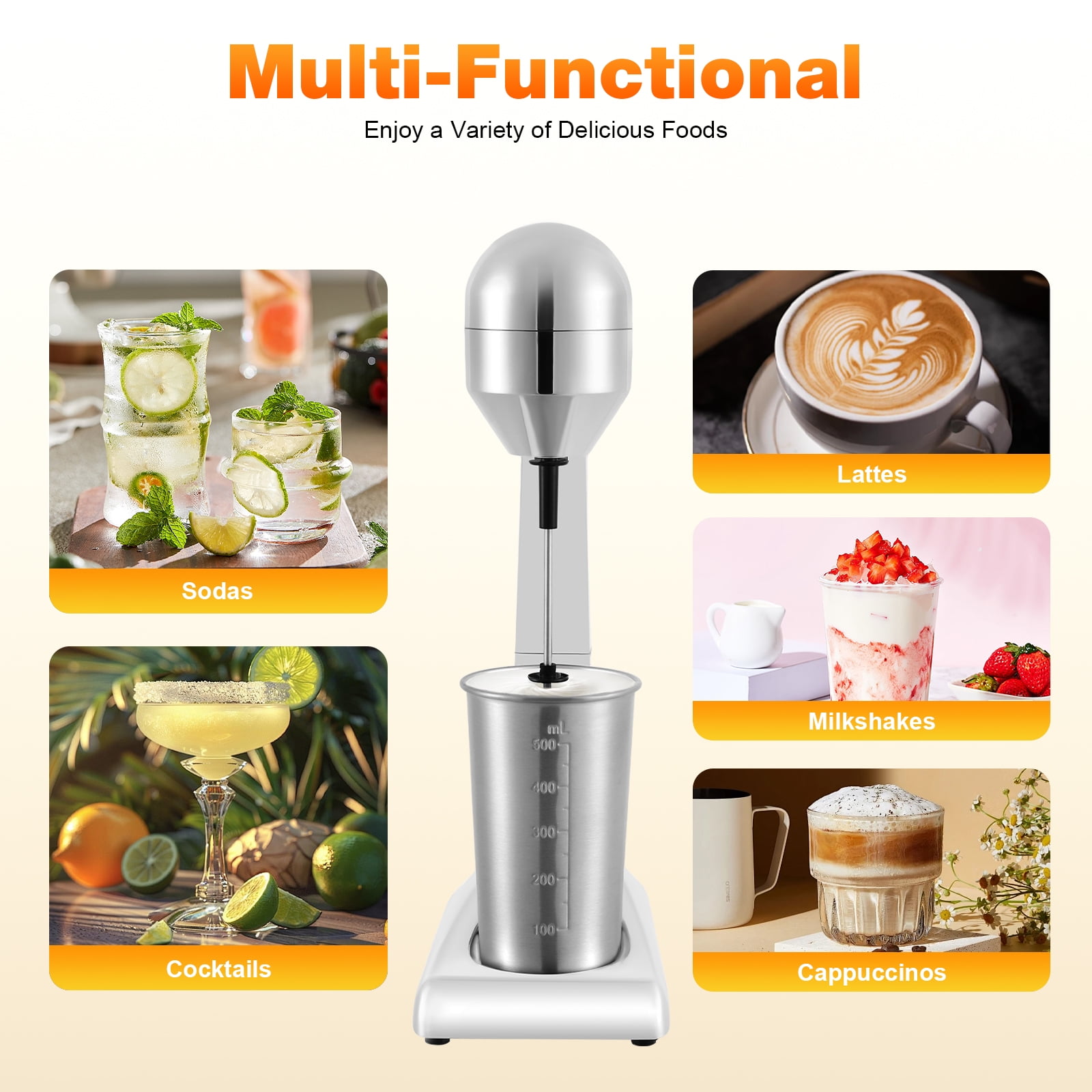 Commercial Electric Milk Shaker Maker Drink Mixer Smoothie Milk Shake ...