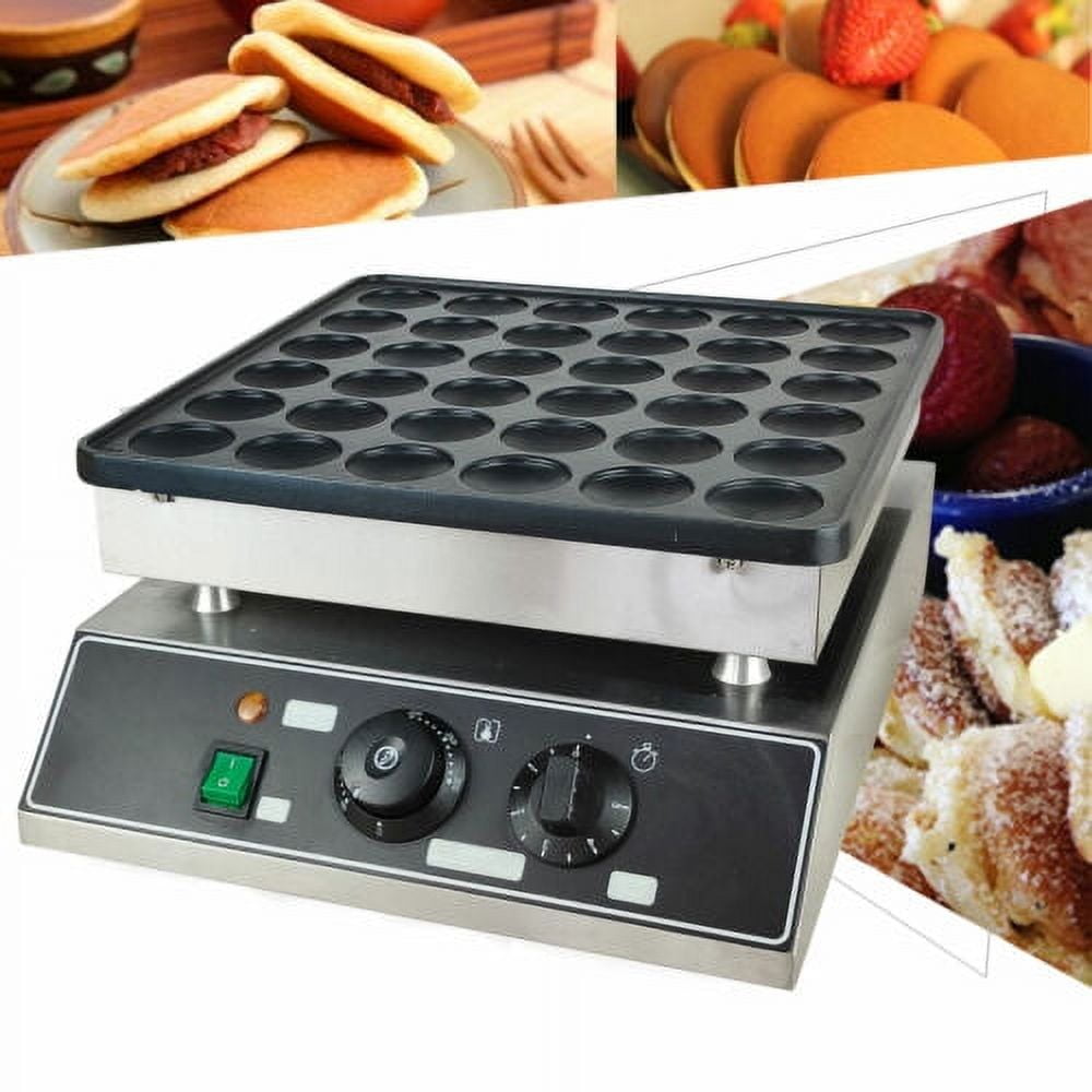 Commercial Electric Mini Dutch Pancake Maker Machine Baker Nonstick 36 ...