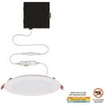 Commercial Electric Ultra Slim 6 in. Color Select Canless Recessed LED ...
