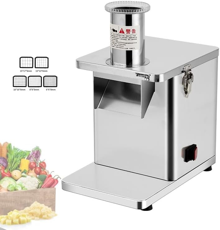 Commercial Electric Vegetable Cutter Fruit Slicer Tomato Pieces or Cube ...
