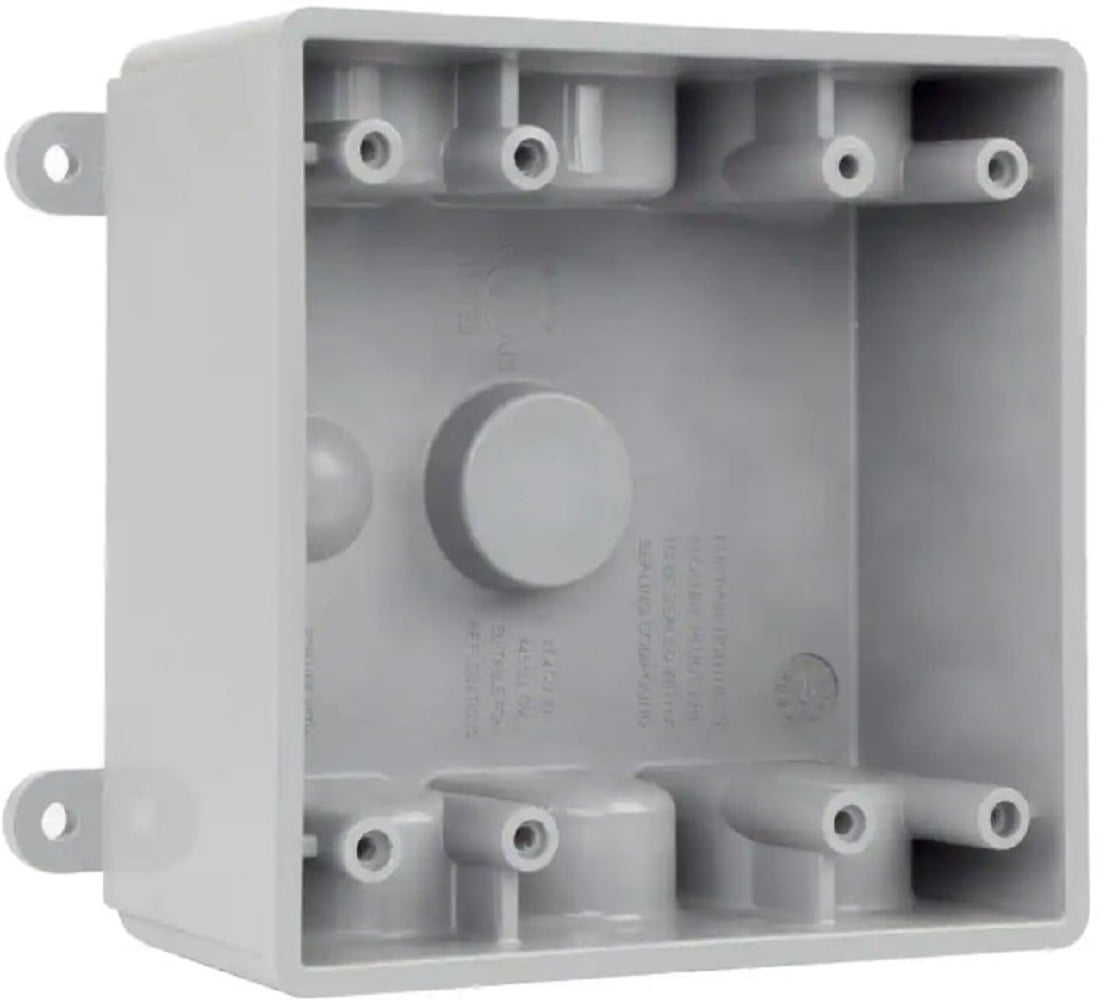 Commercial Electric WDB750PG Weatherproof Box with Four 3/4" & Three 1/ ...