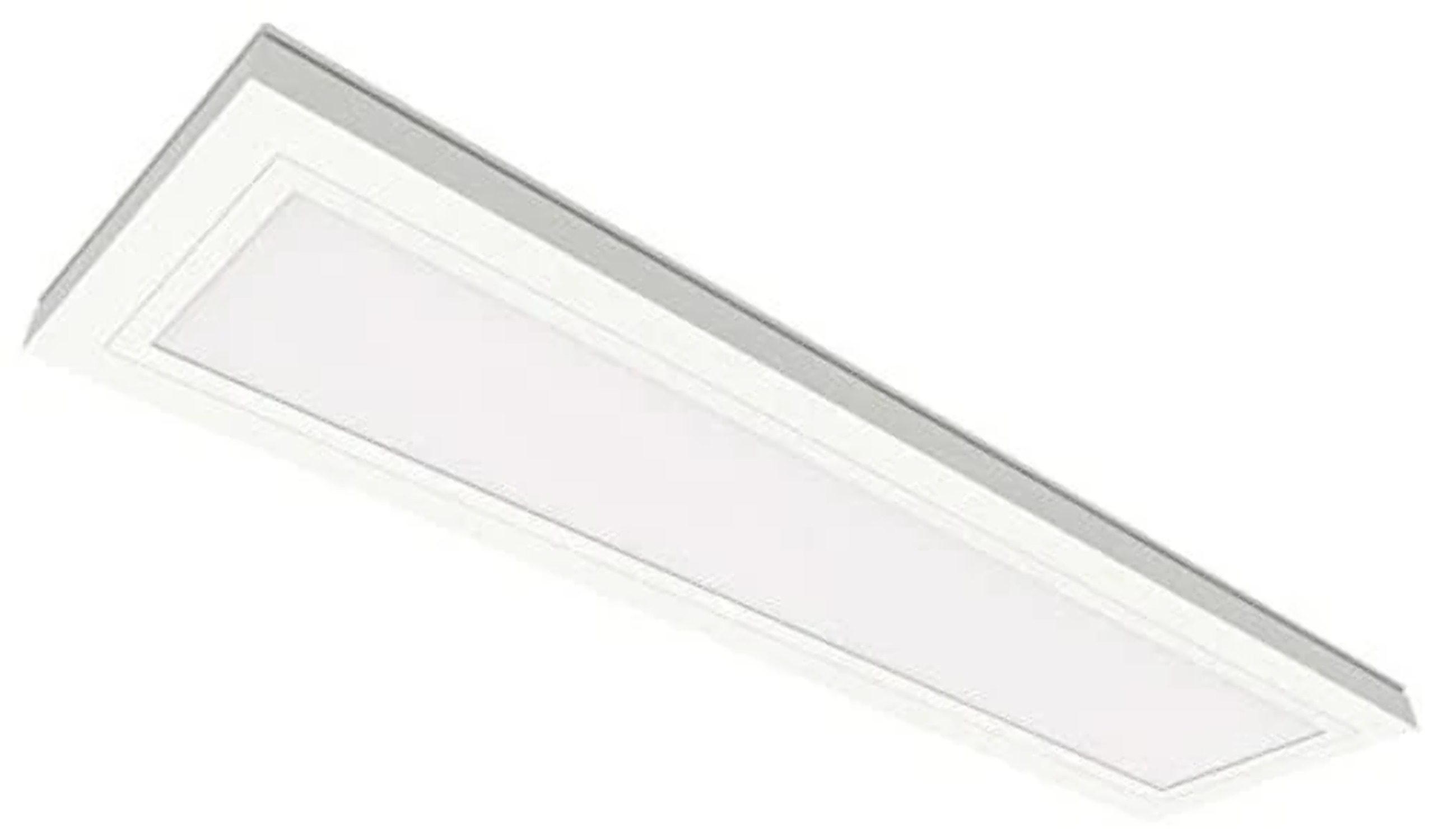 White 6 in. X 2 Ft. 12.5W Dimmable Integrated LED 950 Lumens Edge-Lit ...