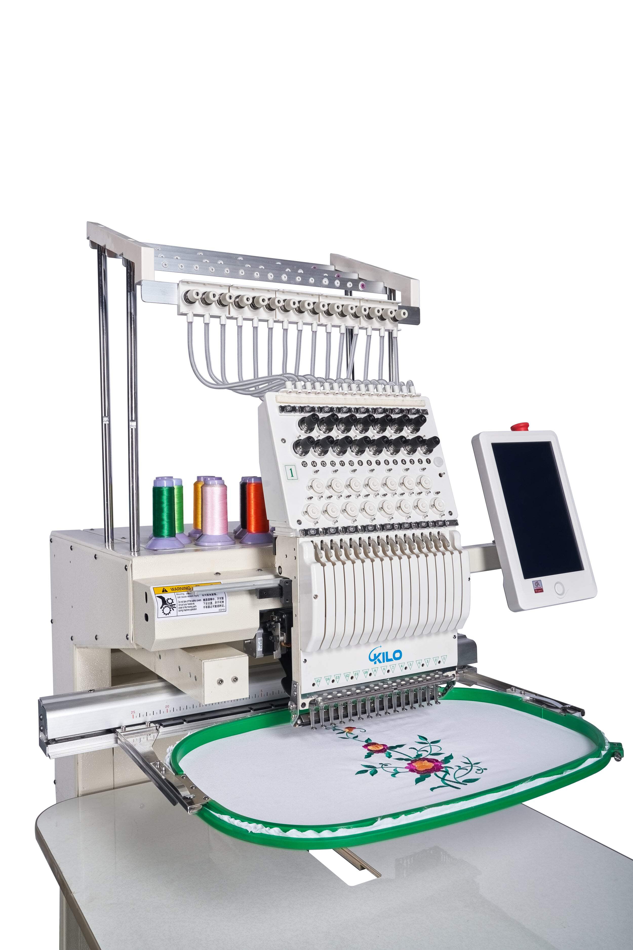 Commercial Embroidery Machine With 15 Needles 13" X 20" Lcd Embroiderer ...
