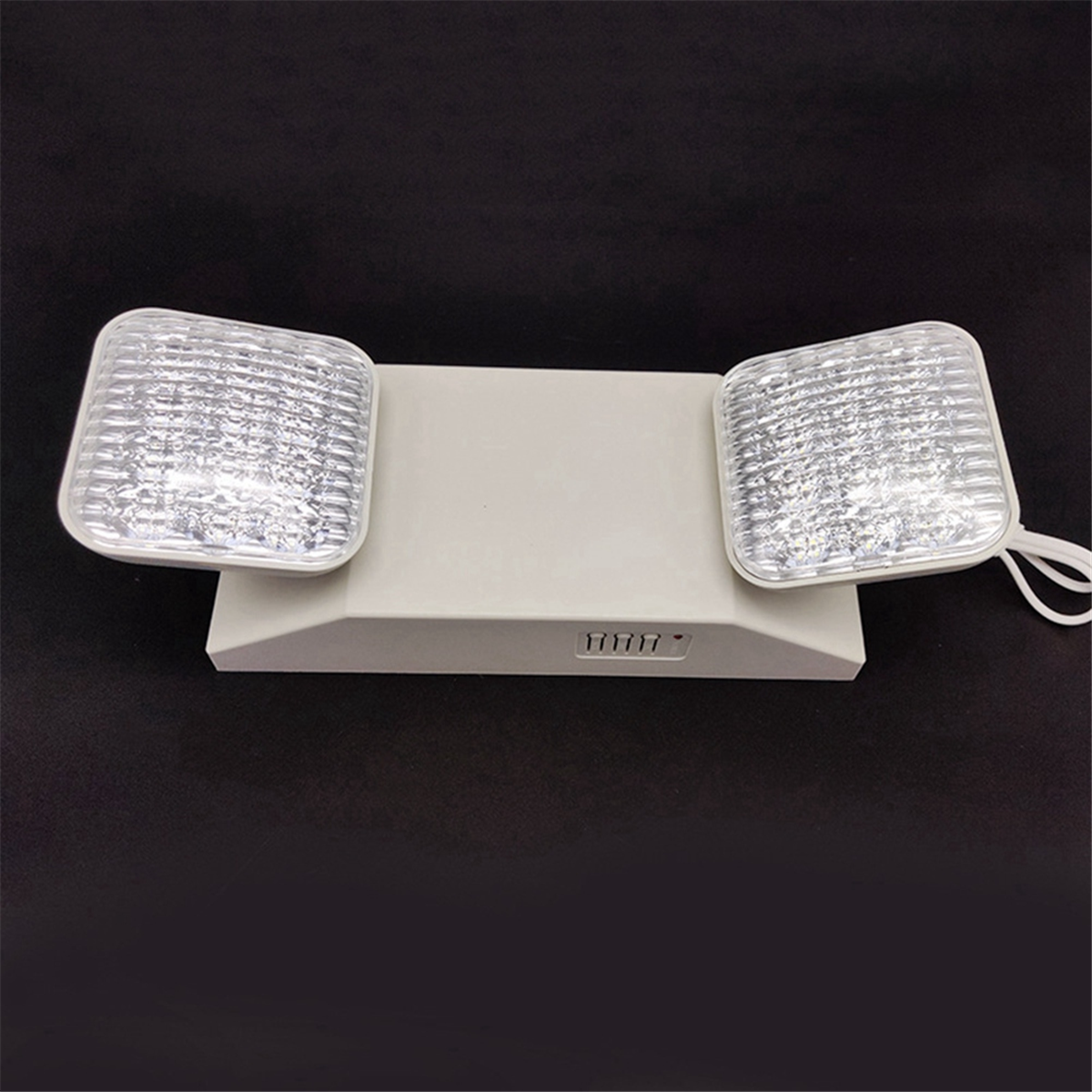 Commercial Emergency Light, White Emergency Light Fixture with 2 LED ...