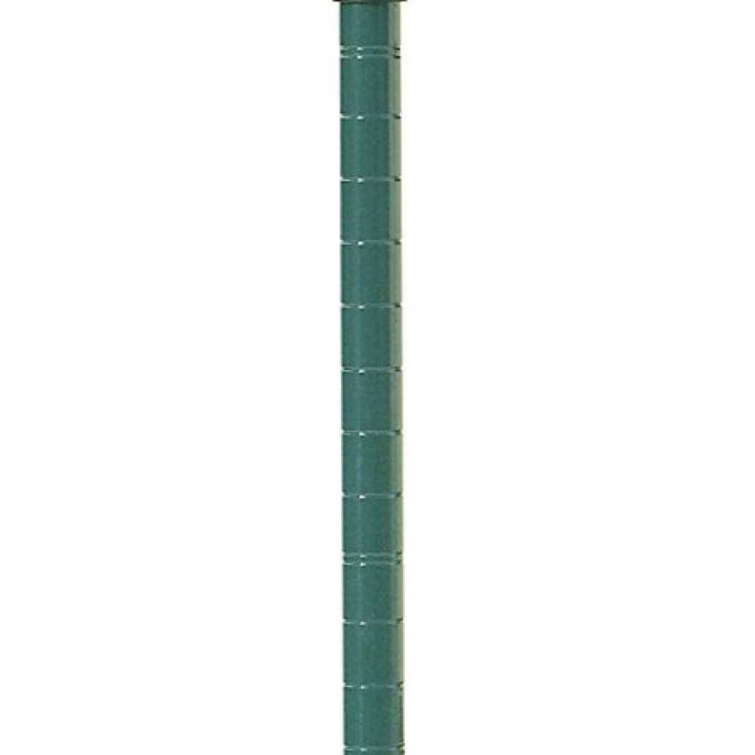 Commercial Epoxy Green Coated Wire Shelf Shelving Posts 74" - 4 Posts ...