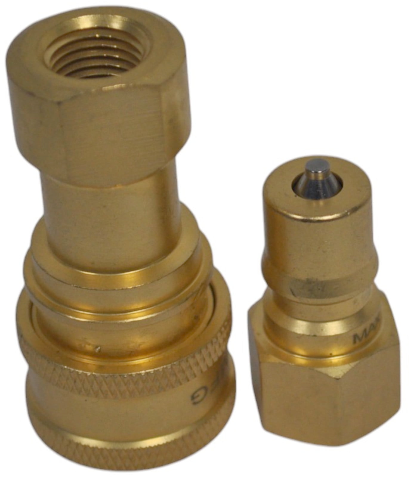 Commercial Extraction Brass Quick Connect Coupler 1/4 Inch Set 1 Male ...