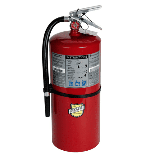 Commercial Fire Extinguisher 20 lb 10-A:120-B:C with Wall Hook. Buckeye ...
