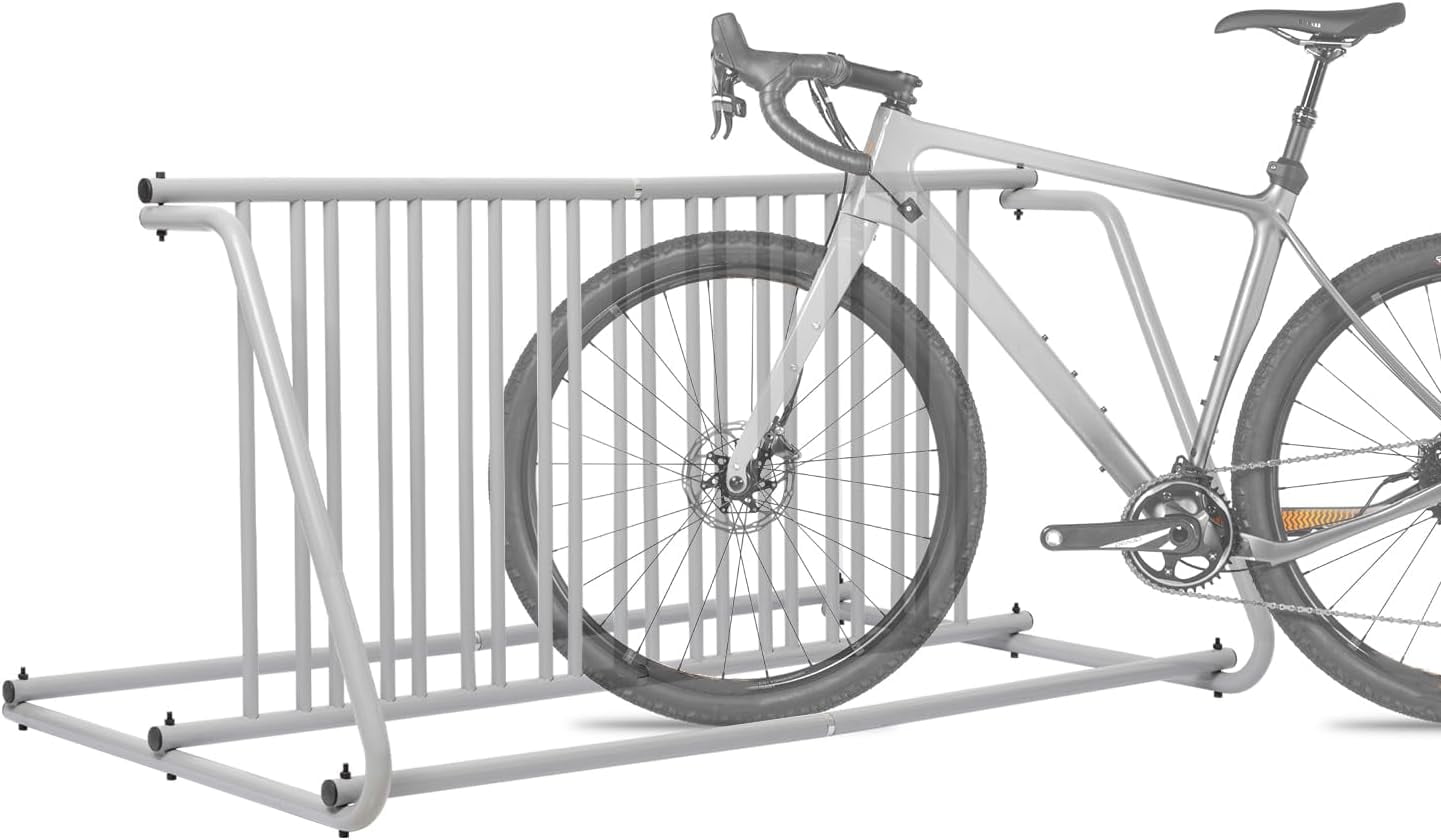 Commercial Floor Bike Rack 10-Bike Capacity, Grid Bike Stand, Dual ...