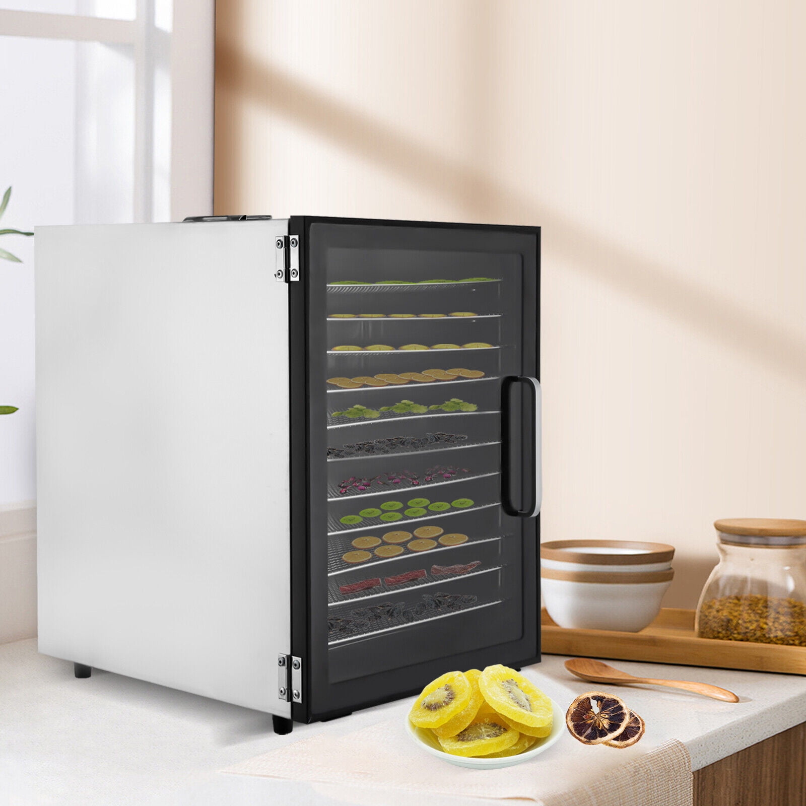 Professional 800W Electric Food Dehydrator, 12 Tray Stainless Steel ...
