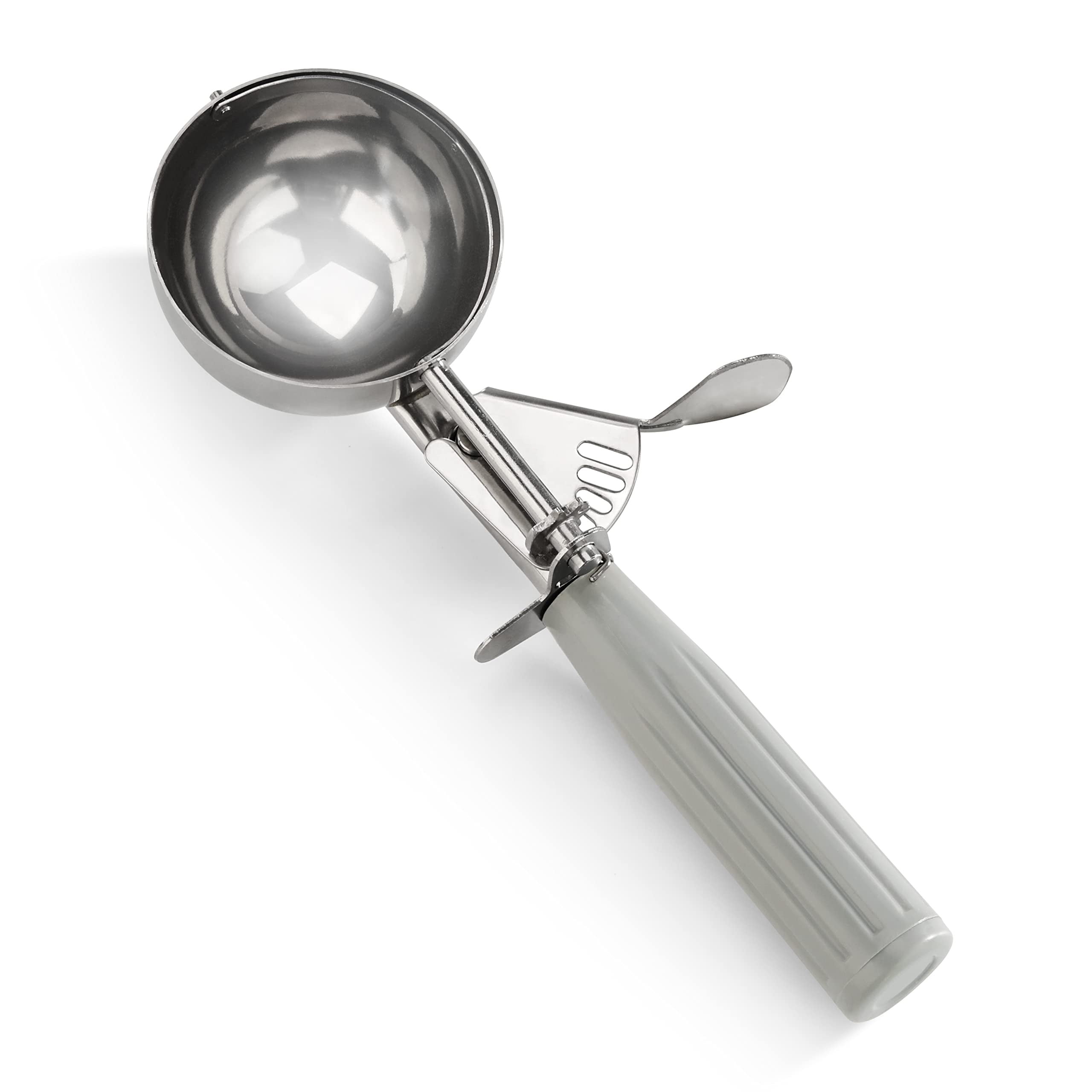 Commercial Stainless Steel Ice Cream Scoop 4 oz Size 8, Thumb Press ...