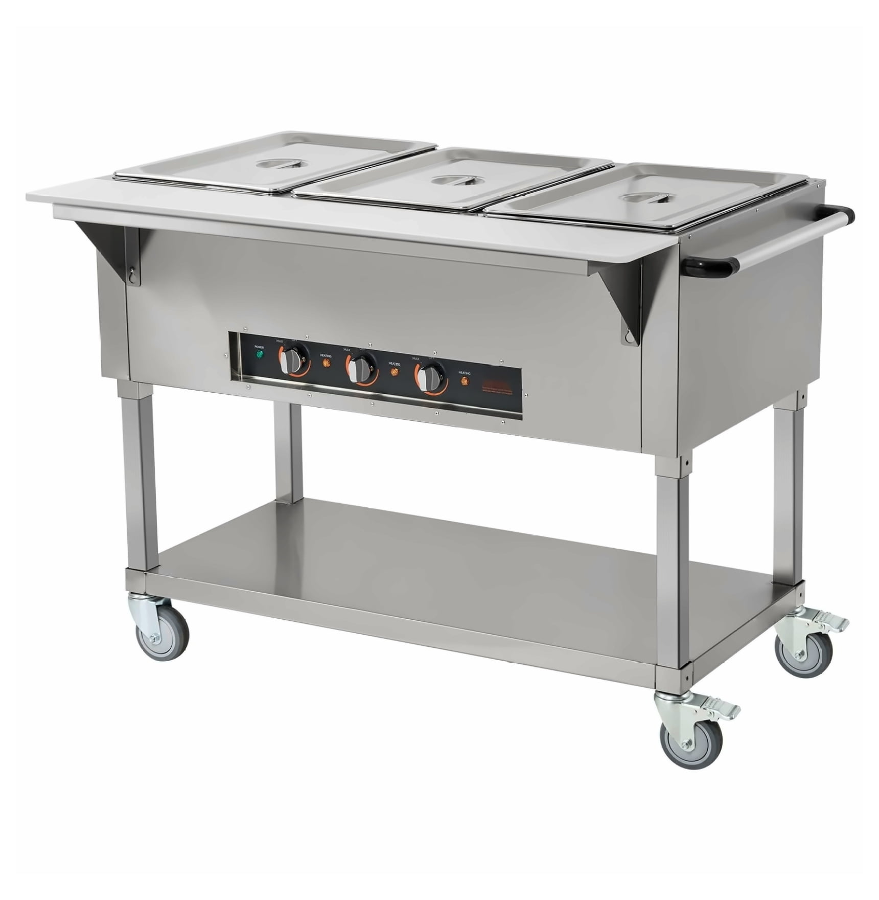 Commercial Food Warmer 3-Pan, 20.6QT Electric Steam Table, 1500W ...