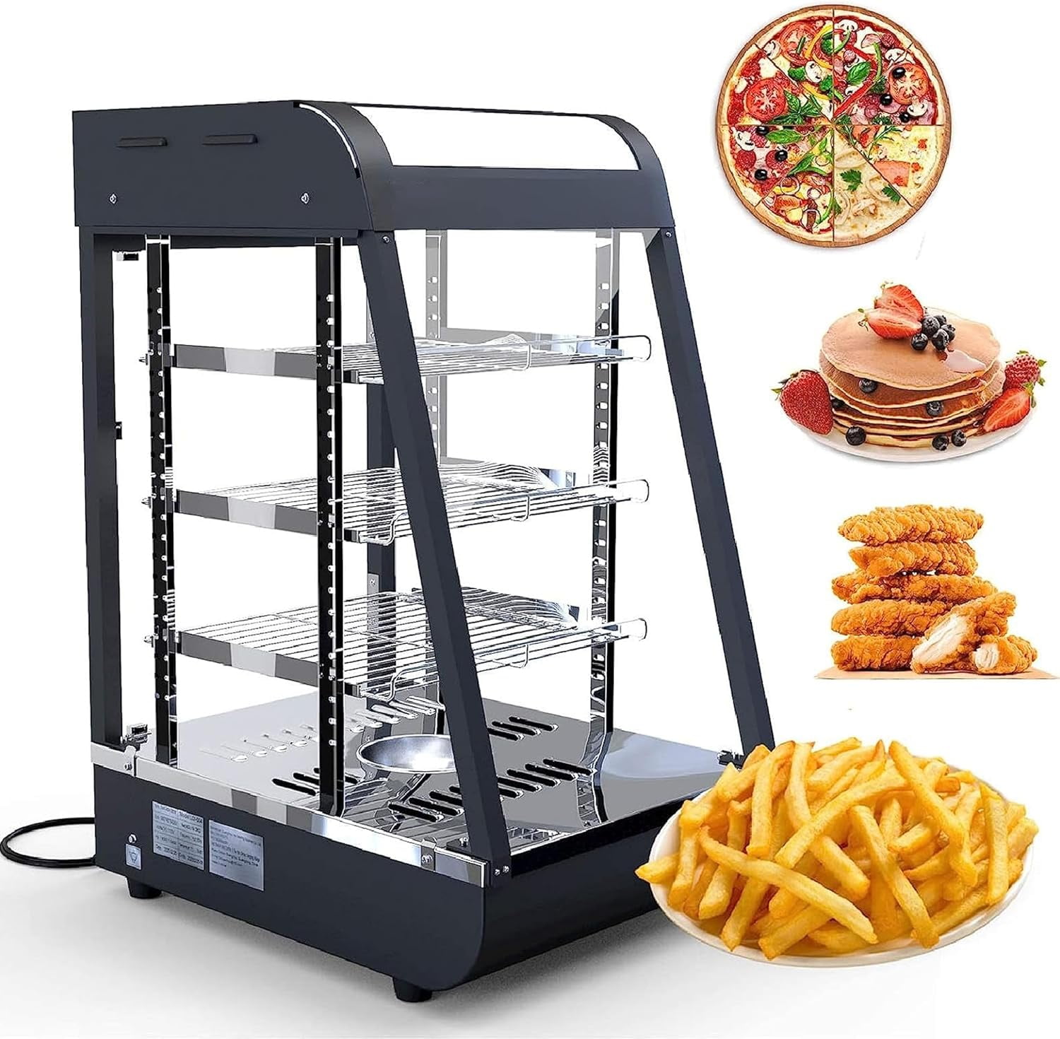 Commercial Food Warmer Countertop Pizza Warmers Display Pastry Patty ...