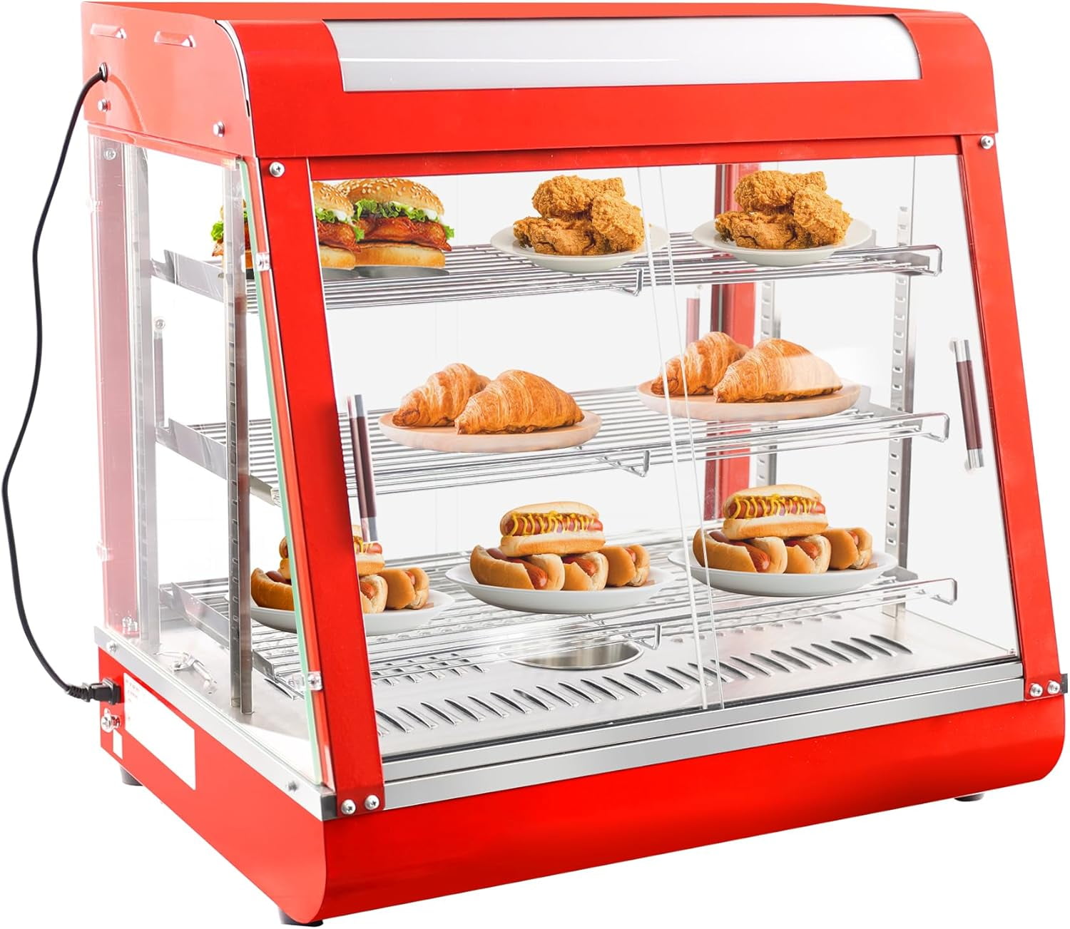 Commercial Food Warmer Countertop Pizza Warmers Display Pastry Patty ...
