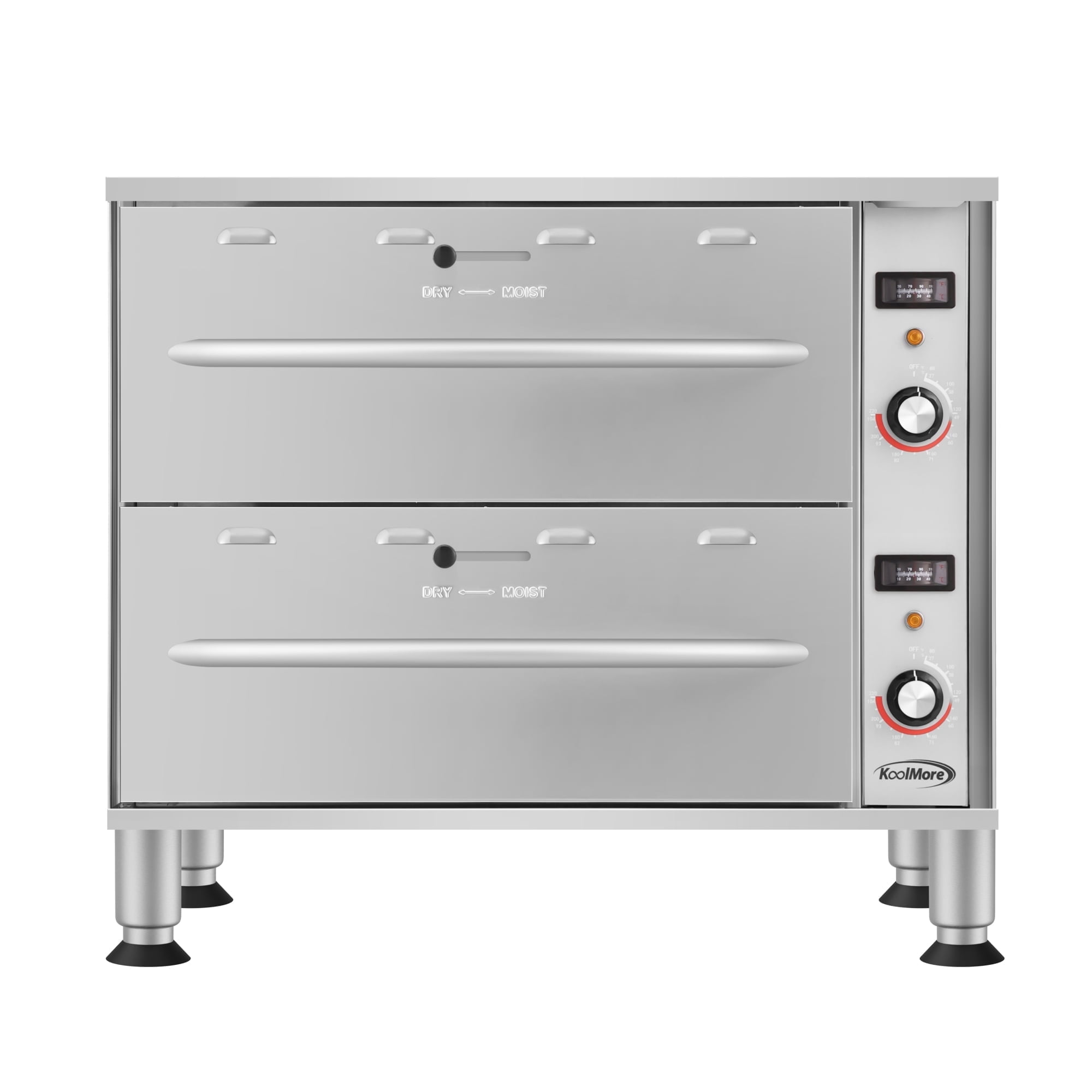 Commercial Free Standing Double Warming Drawers in Stainless-Steel ...
