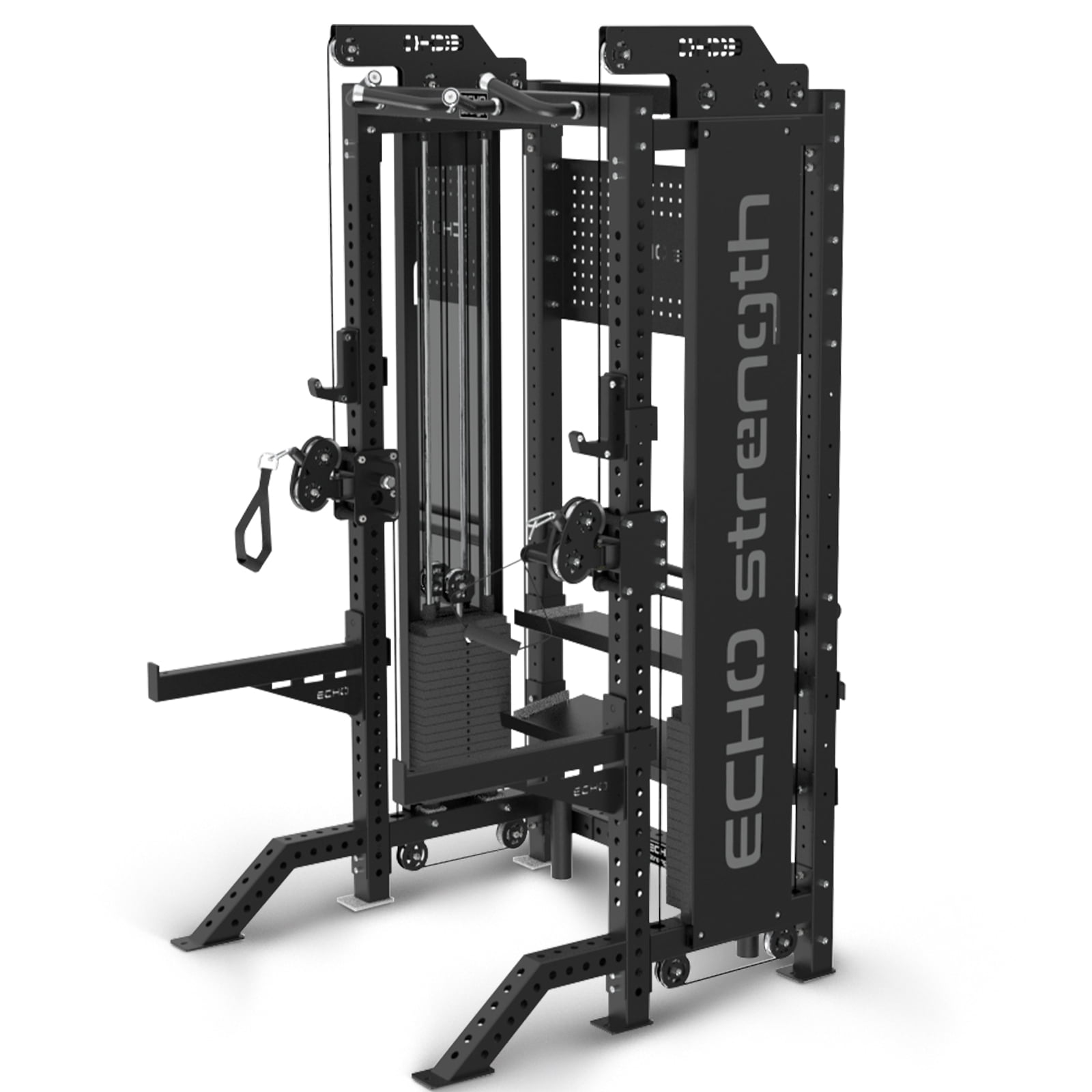 Commercial Functional Trainer Cable Machine with Dual Weight Stacks ...