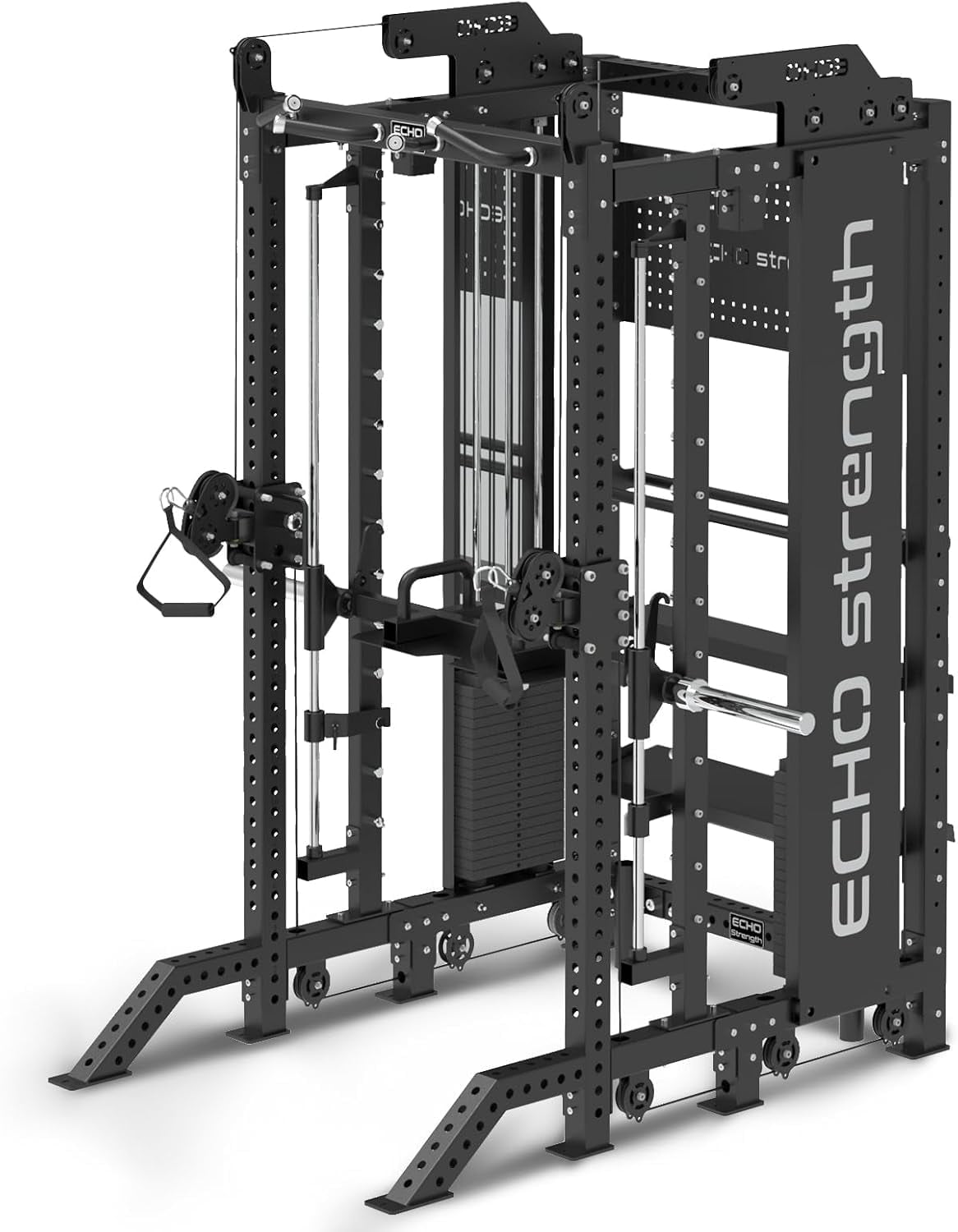 Commercial Functional Trainer Cable Machine with Dual Weight Stacks ...