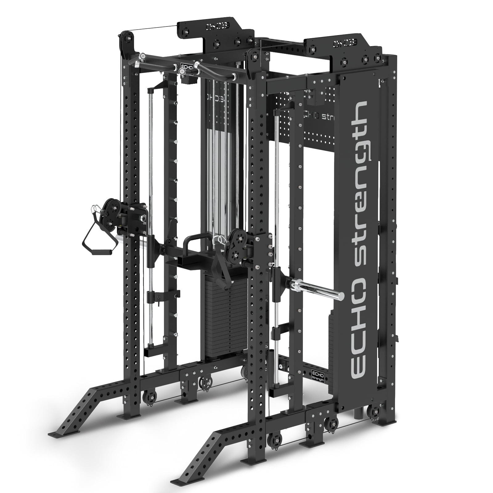 Commercial Functional Trainer Cable Machine with Dual Weight Stacks ...