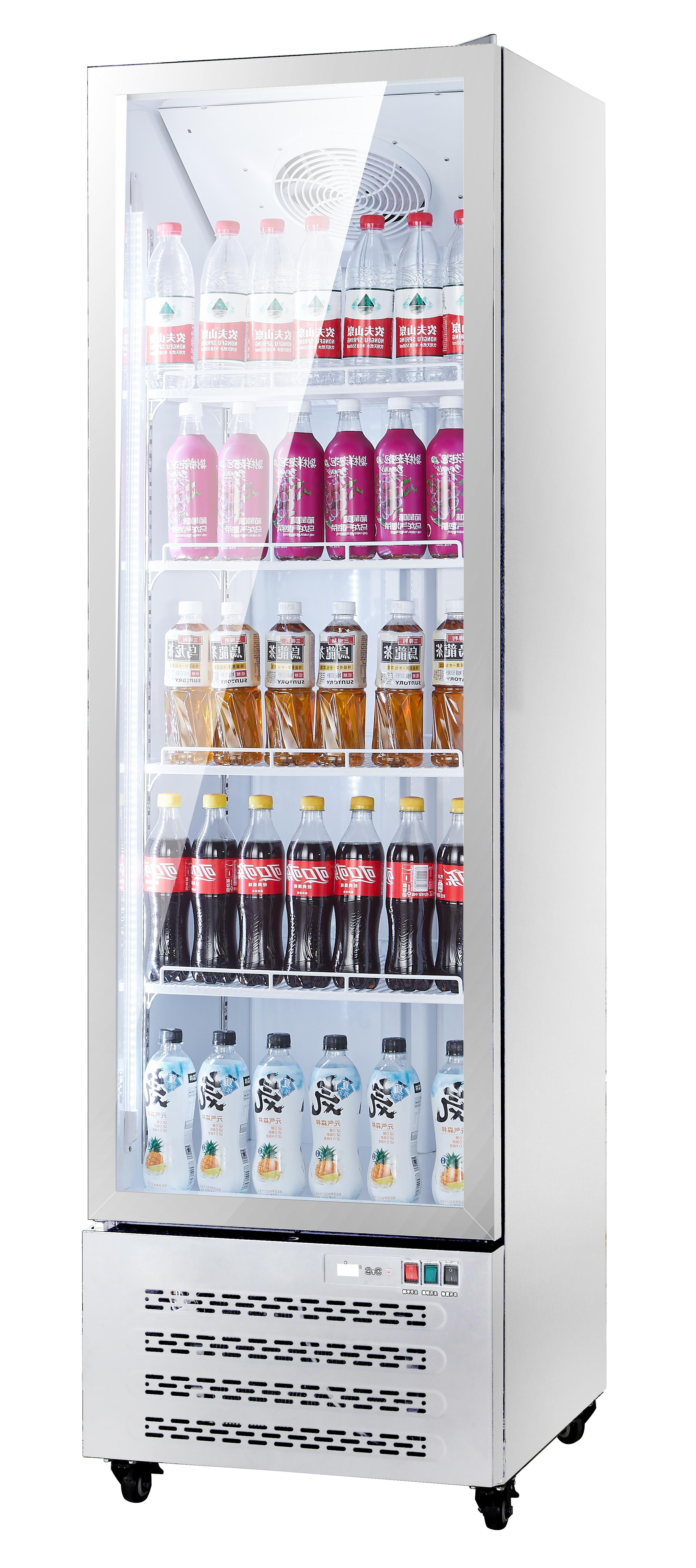 Commercial Glass Door Display Refrigerator, 11.6 Cu. Ft. Merchandiser ...