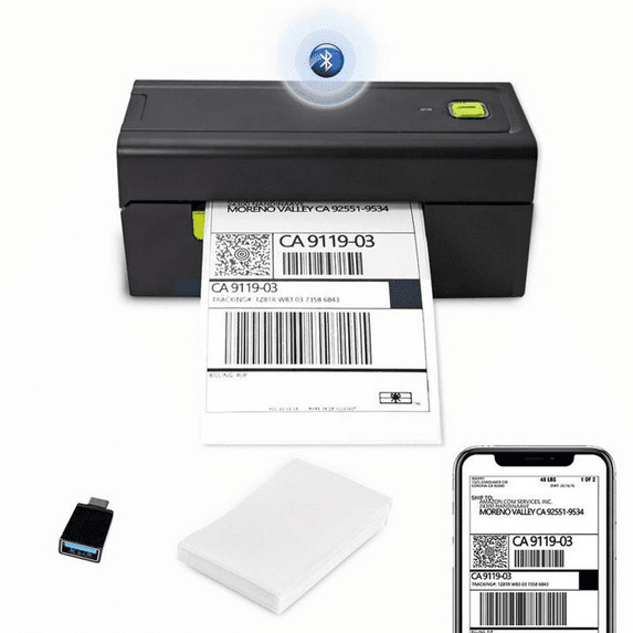 Commercial-Grade 4x6 Thermal Label Printer, Wireless Bluetooth Printer ...