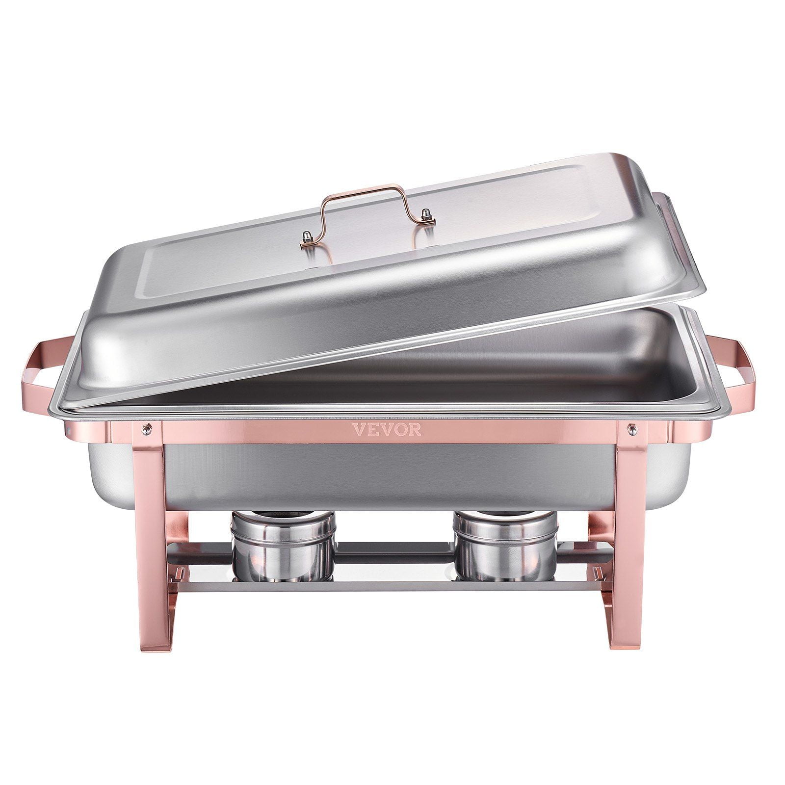 Commercial Grade 8 Qt 2 Pack Rectangle Chafing Dish Buffet Set, Full ...