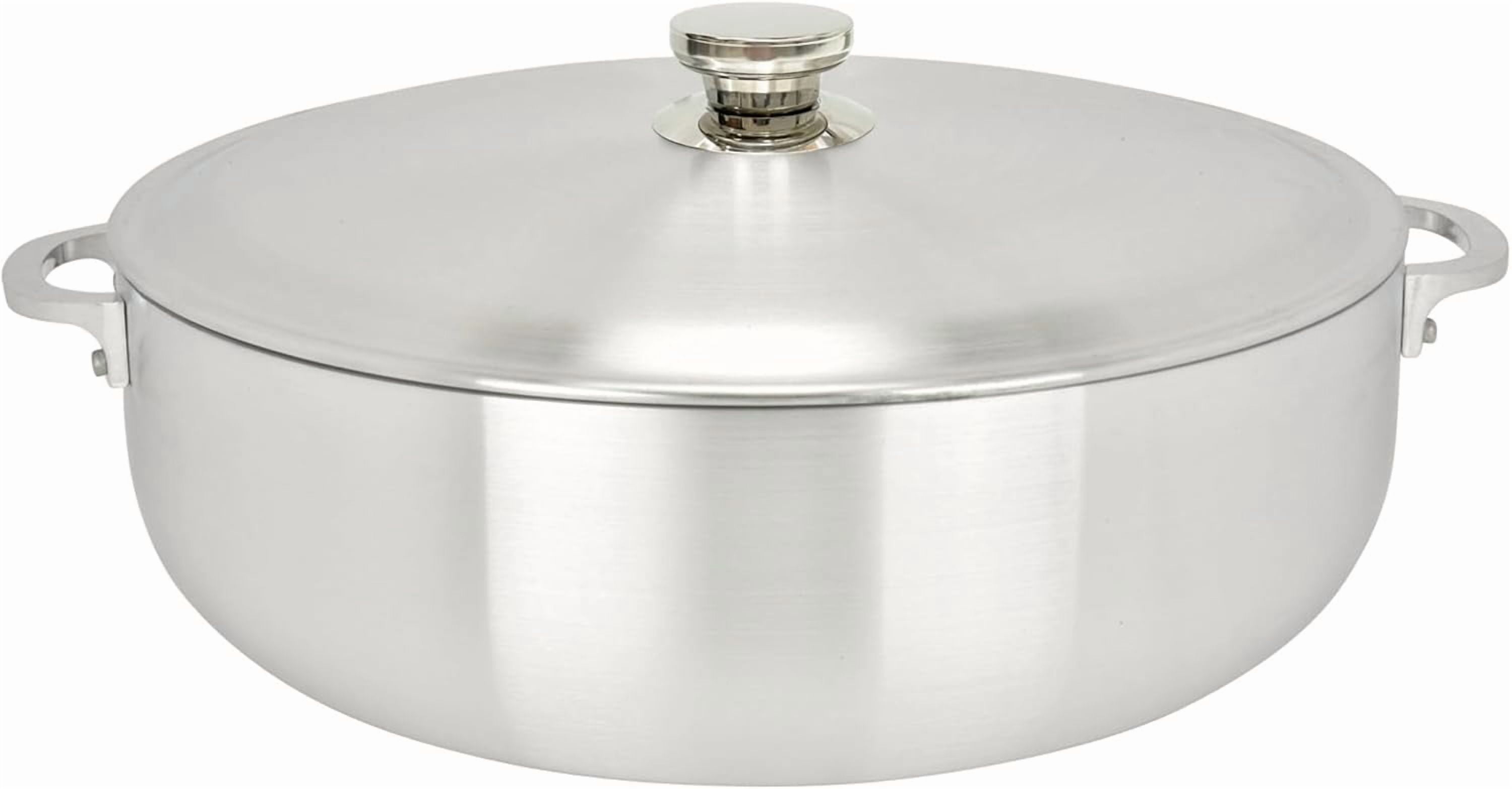 Commercial-Grade Aluminum Stock Pot with Riveted Handles, 18.3-Quart ...
