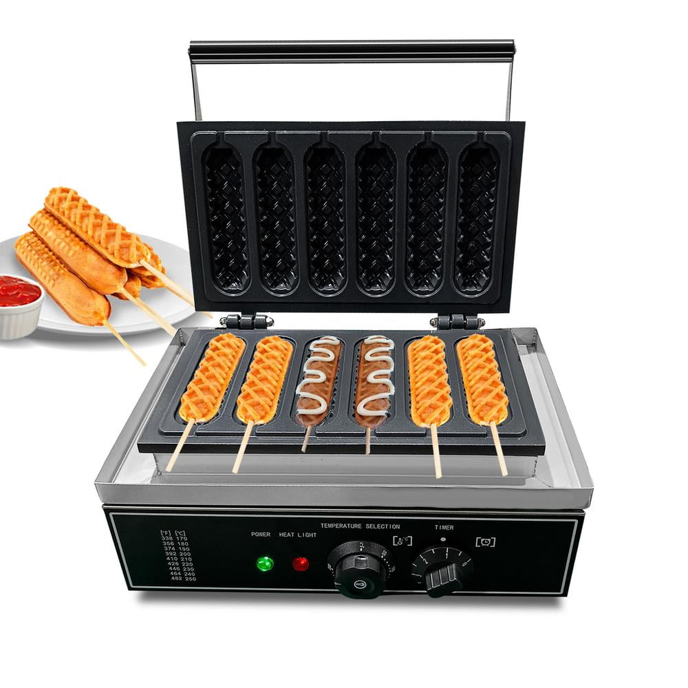 Commercial-Grade Corn Dog Maker, Adjustable Temperature Control for ...