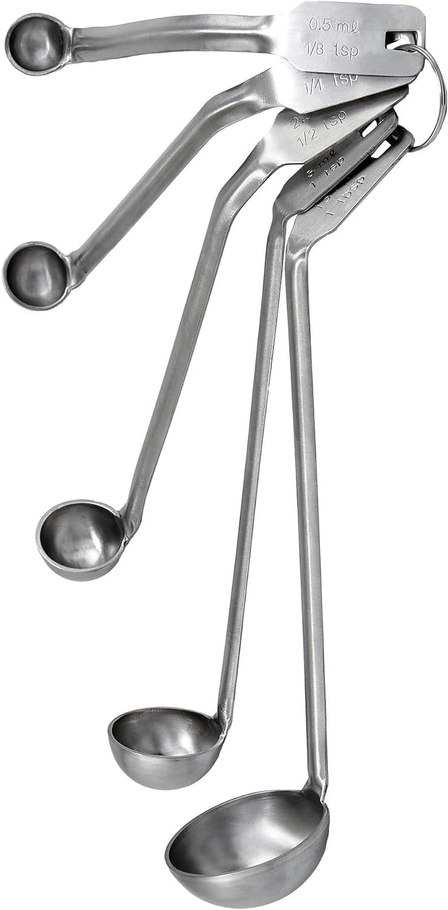 Commercial-Grade Heavy-Duty Mini Ladle Set - 5 Piece Stainless Steel ...
