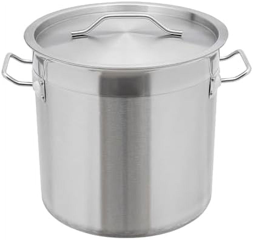 Commercial Grade Large Stock Pot, 4Gal Large Capacity Cooking Pot 201 ...