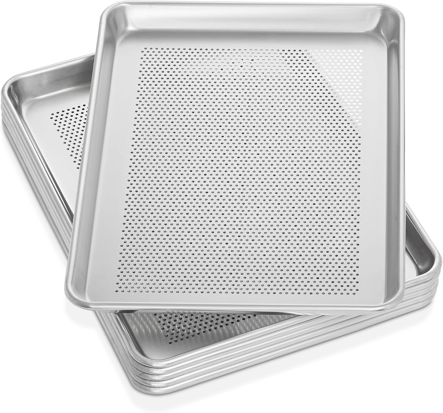 Commercial Grade Perforated Aluminum Baking Sheet Pan, Half Size Baking ...