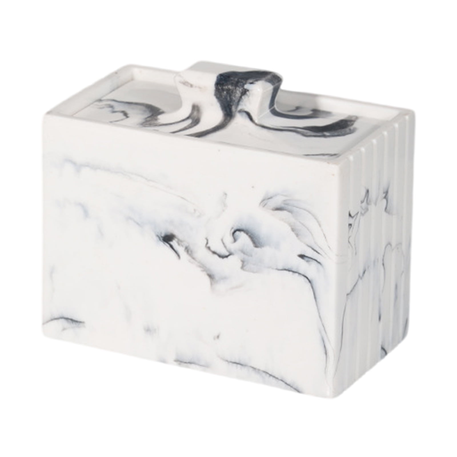 Commercial-Grade Resin Toothpick Dispenser & Cotton Swab Marble Design ...