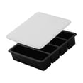 Commercial Grade Silicone Ice Trays Four Square Pocket With Tight Cover ...