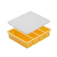 Commercial Grade Silicone Ice Trays Four Square Pocket With Tight Cover ...