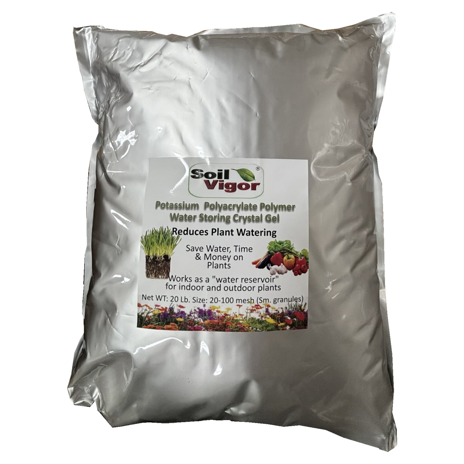 Commercial-Grade Soil Amendment: Potassium Water-Storing Crystals – 20 ...