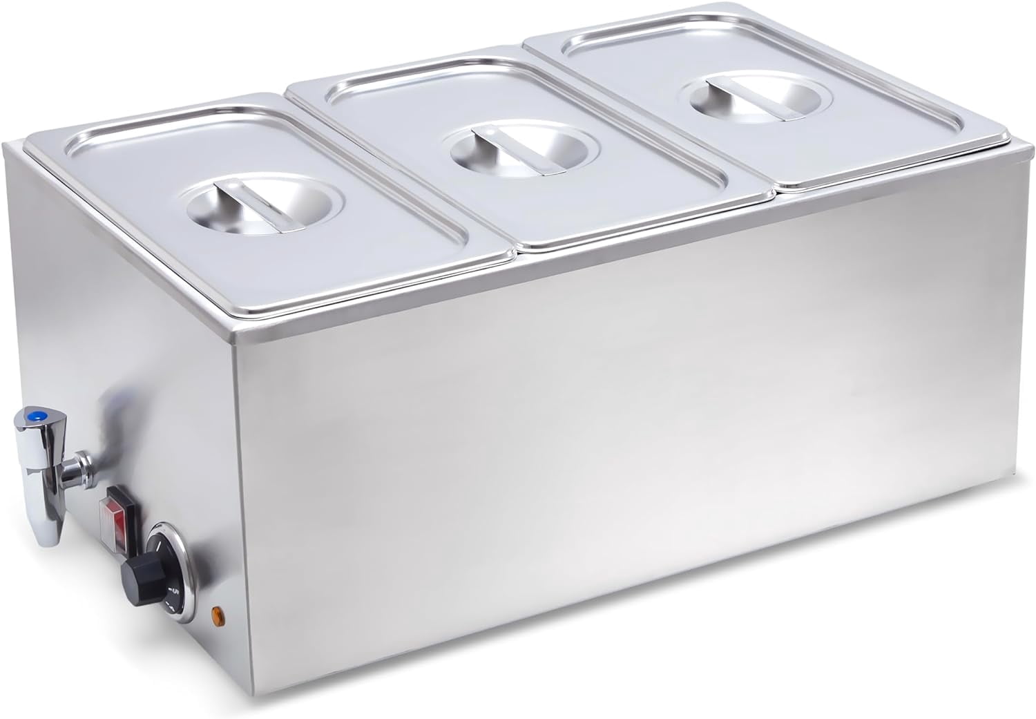 Commercial Grade Stainless Steel Bain Marie Buffet Food Warmer Steam ...