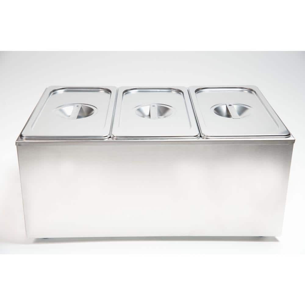 Commercial Grade Stainless Steel Bain Marie Buffet Food Warmer Steam ...