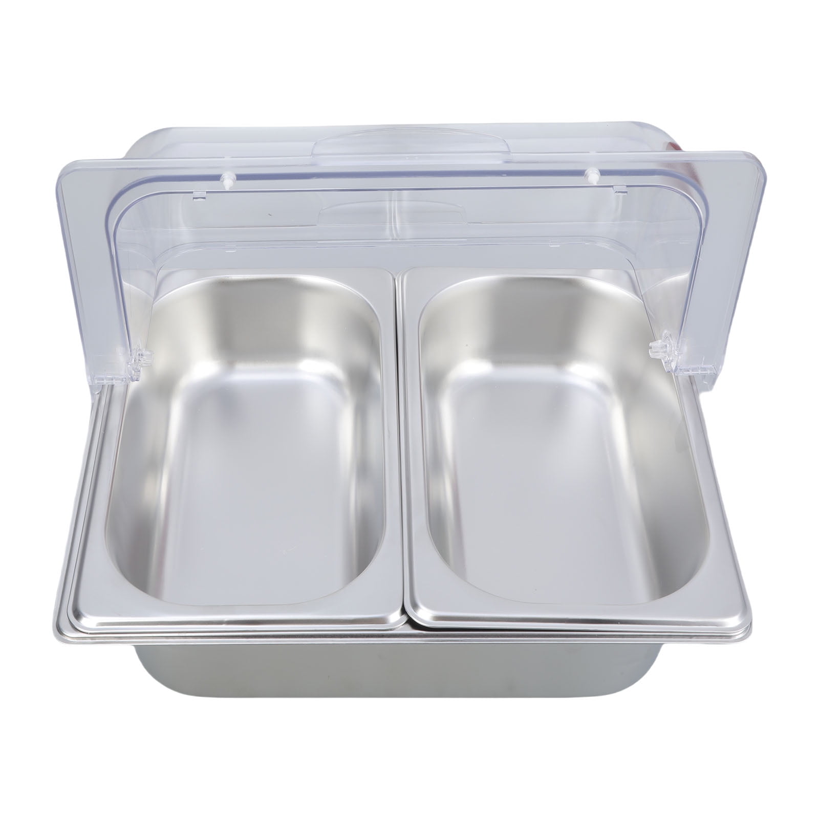 Commercial Grade Stainless Steel Buffet Presentation Tray with Dividers ...