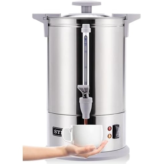 Commercial Grade Stainless Steel Percolate Coffee Maker Hot Water Urn ...
