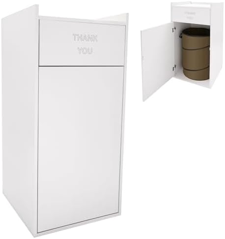 Commercial-Grade Trash Receptacle, 27.24Qt Restaurant Fast Food Trash ...