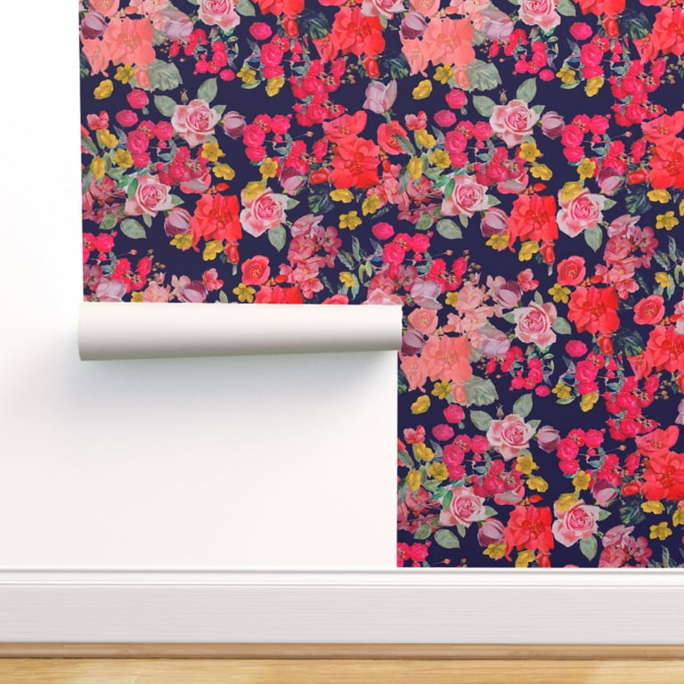 Coral Colored Flowers Wallpaper